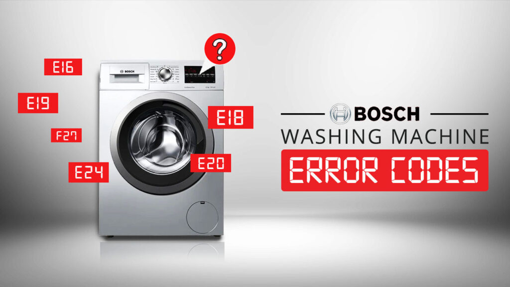 Bosch Washing Machine Error Code E21 – Motor Error Guide